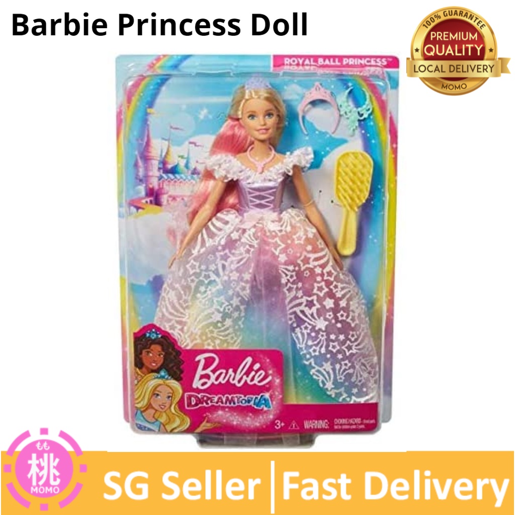 Barbie Dreamtopia Royal Ball Princess Doll, Blonde Wearing Glittery ...