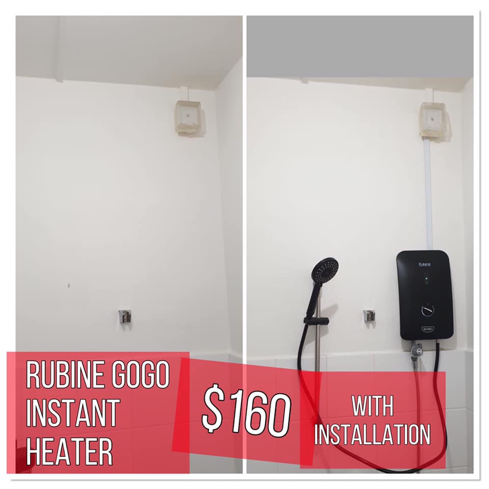 Rubine GOGO 933PB BLACK Instant Water Heater (Install within 2 working ...
