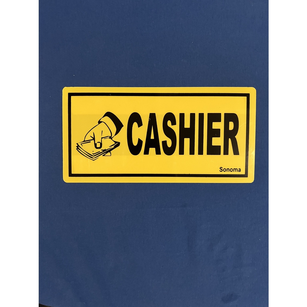 A-Mart High Impact Plastic Signage 4x8 inches Cashier Signages Sign Not ...