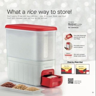 Tupperware Rice Smart / Rice Dispenser 10 kg | Shopee Singapore