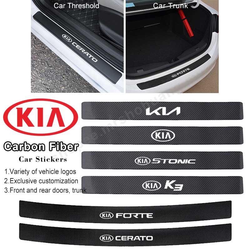 Car Door Reflective Leather Sticker For Kia Cerato K3 Forte Stonic Rio ...