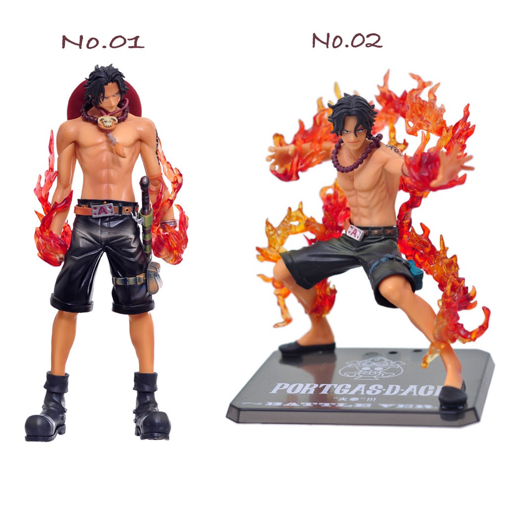 Portgas D Ace Fire Fist Figure - One Piece - Ace Model (2 Heads ...