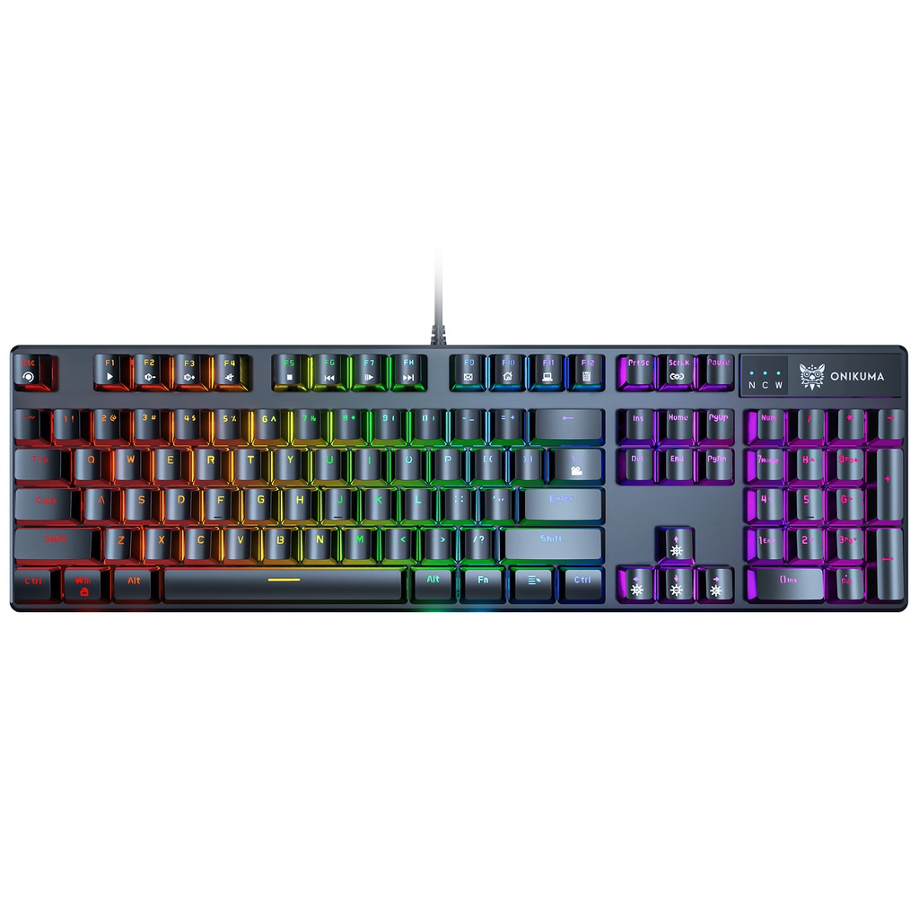ONIKUMA G27 Chroma RGB Professional Blue Switch Mechanical Gaming ...