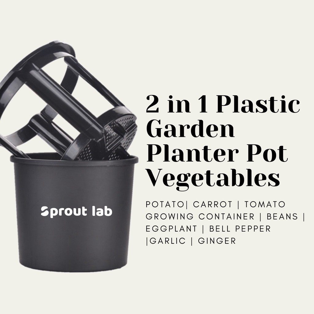 Sprout lab | 2 in 1 Vegetable Planter Pot | Shopee Singapore