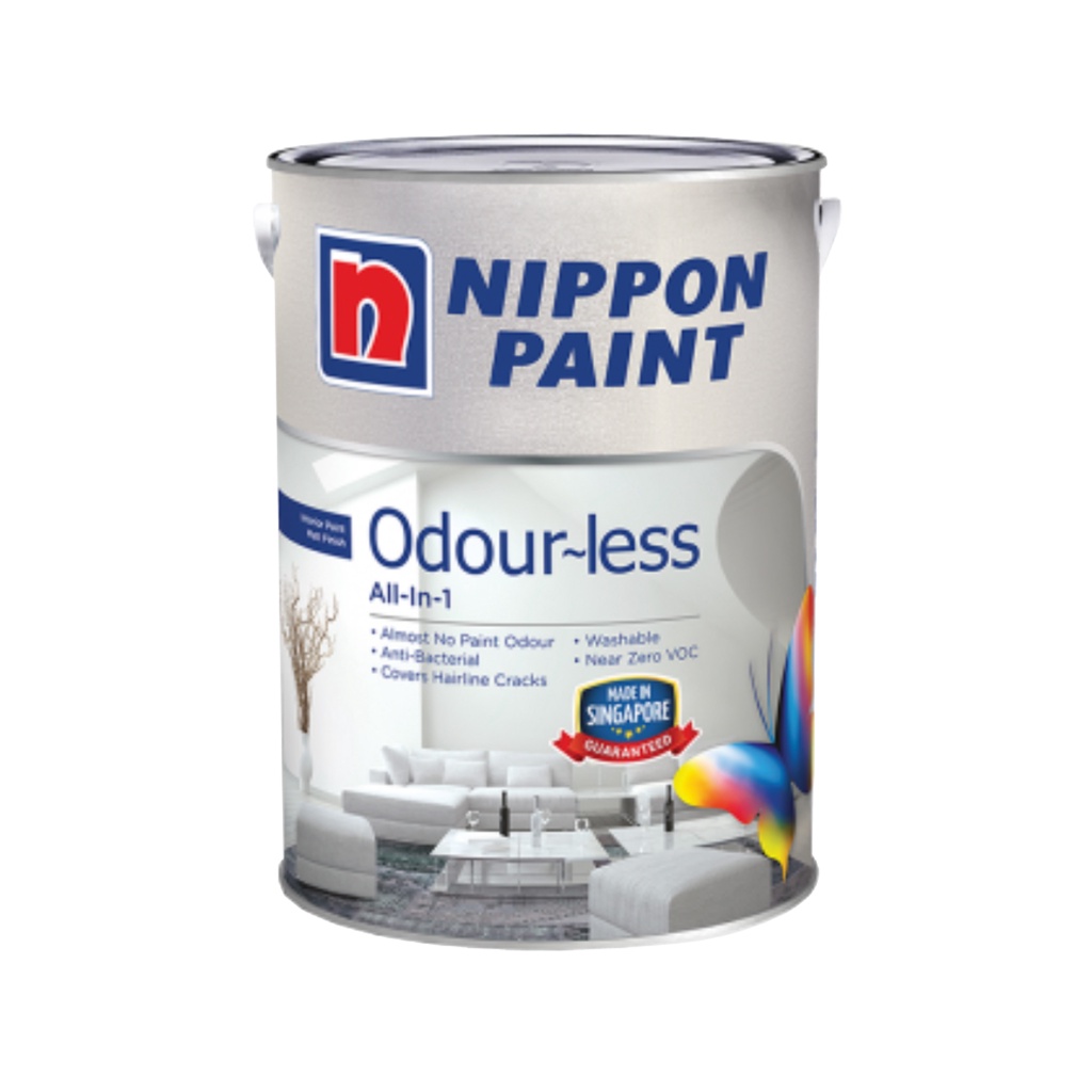 Nippon Paint Odourless All-in-1 1L / 5L | Shopee Singapore