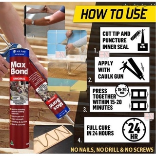 [SG SHOP SELLER] FULLER MAX BOND Original Construction Adhesive (320g ...