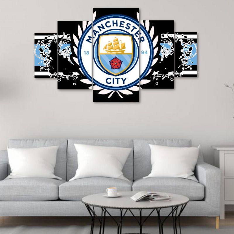 HIASAN DINDING KAYU Manchester City / The Citizen custom wooden poster ...