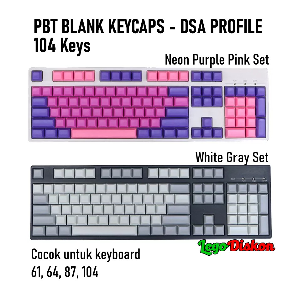 Blank Keycaps PBT - DSA PROFILE Keycaps Set PBT | Shopee Singapore