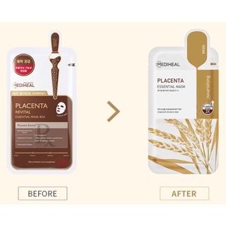 MEDIHEAL PLACENTA ESSENTIAL MASK 1 Sheet | Shopee Singapore