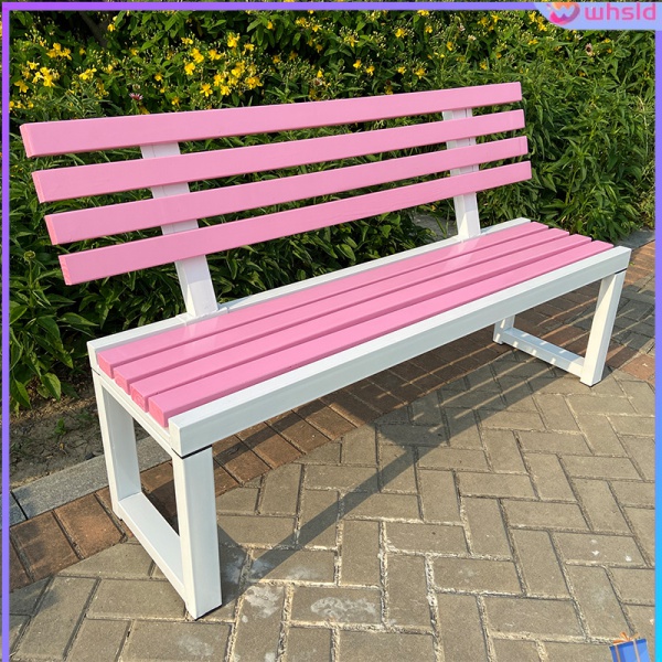 Internet Celebrity Pink Bench with Backrest Shopping Mall Rest Row ...