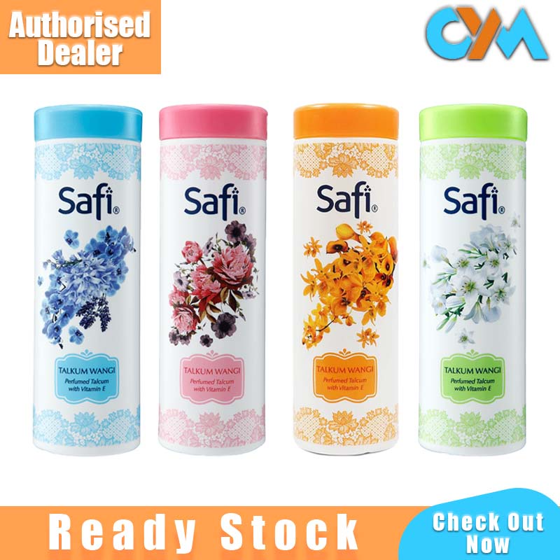 Safi Talkum Wangi With Vitamin E 160g Perfumed Talc Body Powder Bedak ...