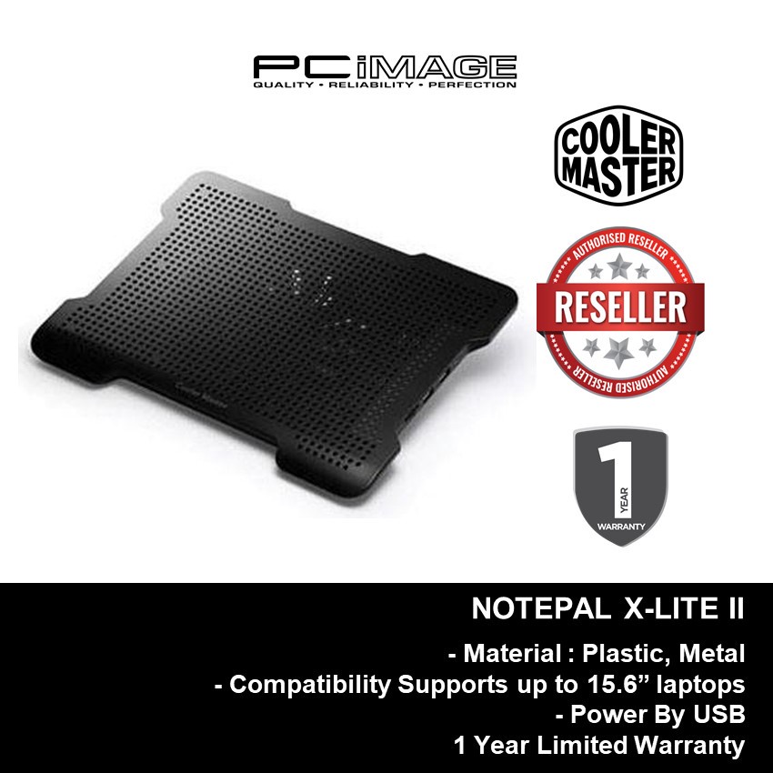 COOLER MASTER NOTEPAL X-LITE II SLIM LAPTOP COOLING PAD | Shopee Singapore