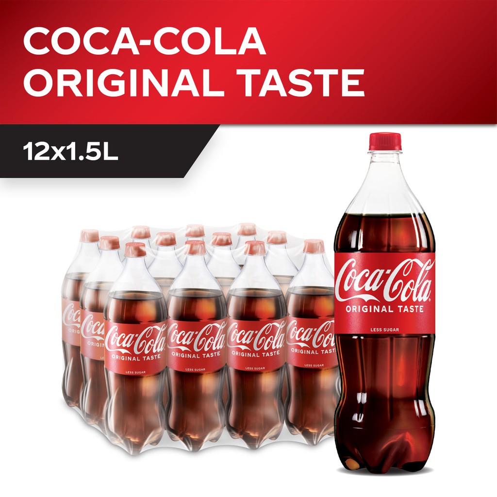 Coca-Cola Original Taste (12 x 1.5L) (Halal) | Shopee Singapore
