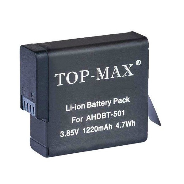 TOP-MAX Replacement Battery for GoPro HERO 5 Black / 6 - AHDBT-501 ...