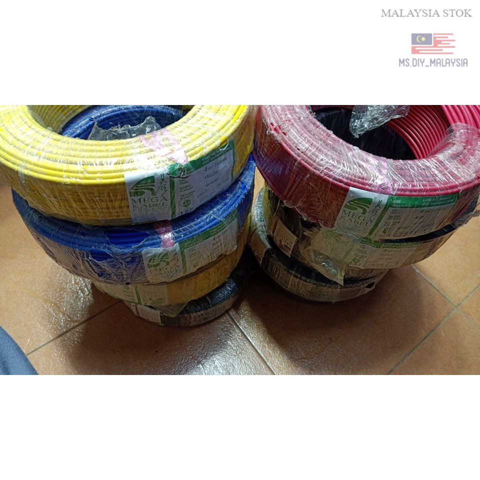 MEGA CABLE MEGA WAYAR 20 METER , KABEL MEGA 2.5MM 1.5MM 4MM (PURE ...