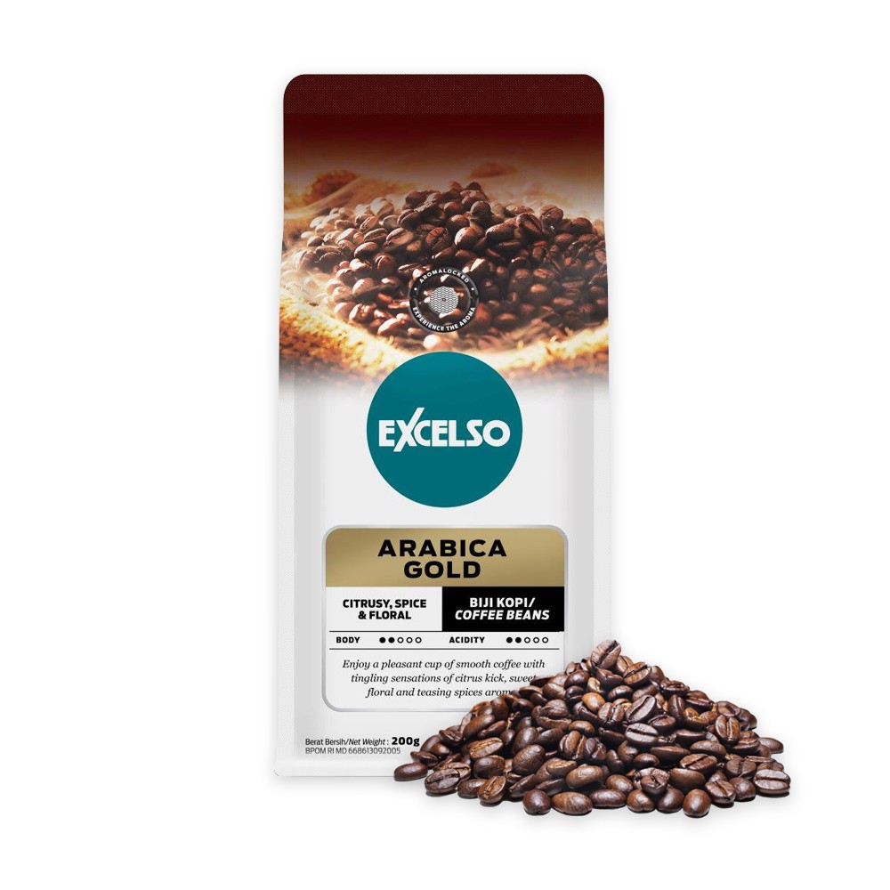 Excelso Arabica Coffee Beans 200gr | Shopee Singapore