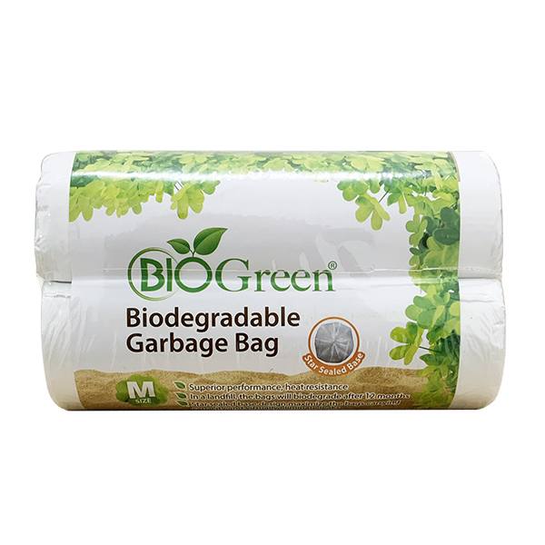 Biogreen Biodegradable Garbage Bag M (2x15s) | Shopee Singapore