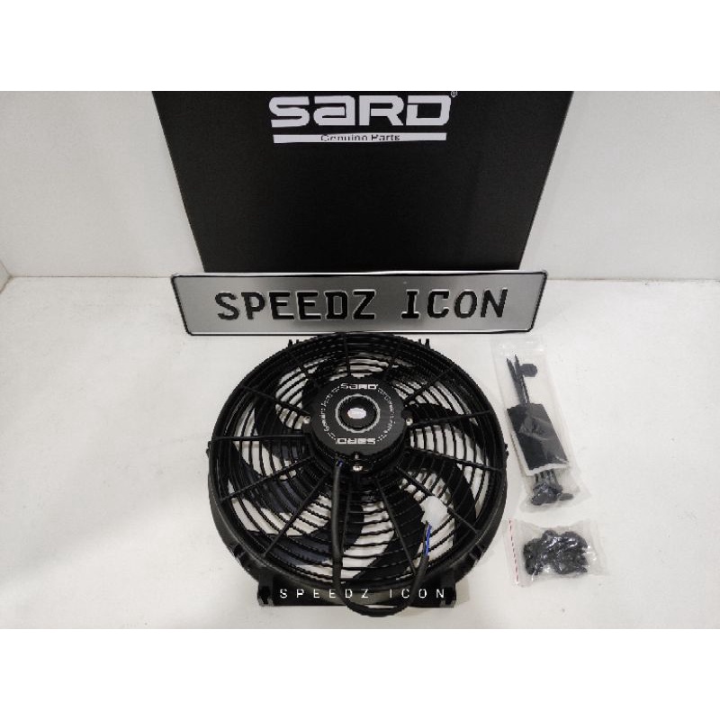 SARD Tornado 14" inch 225Watt Super High Speed Radiator Fan Push & Pull ...