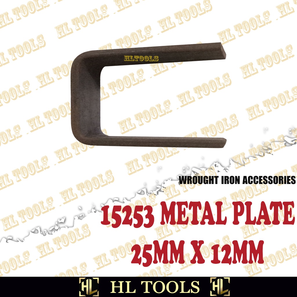 WROUGHT IRON METAL PLATE 25MM X 12MM (15253) | Shopee Singapore