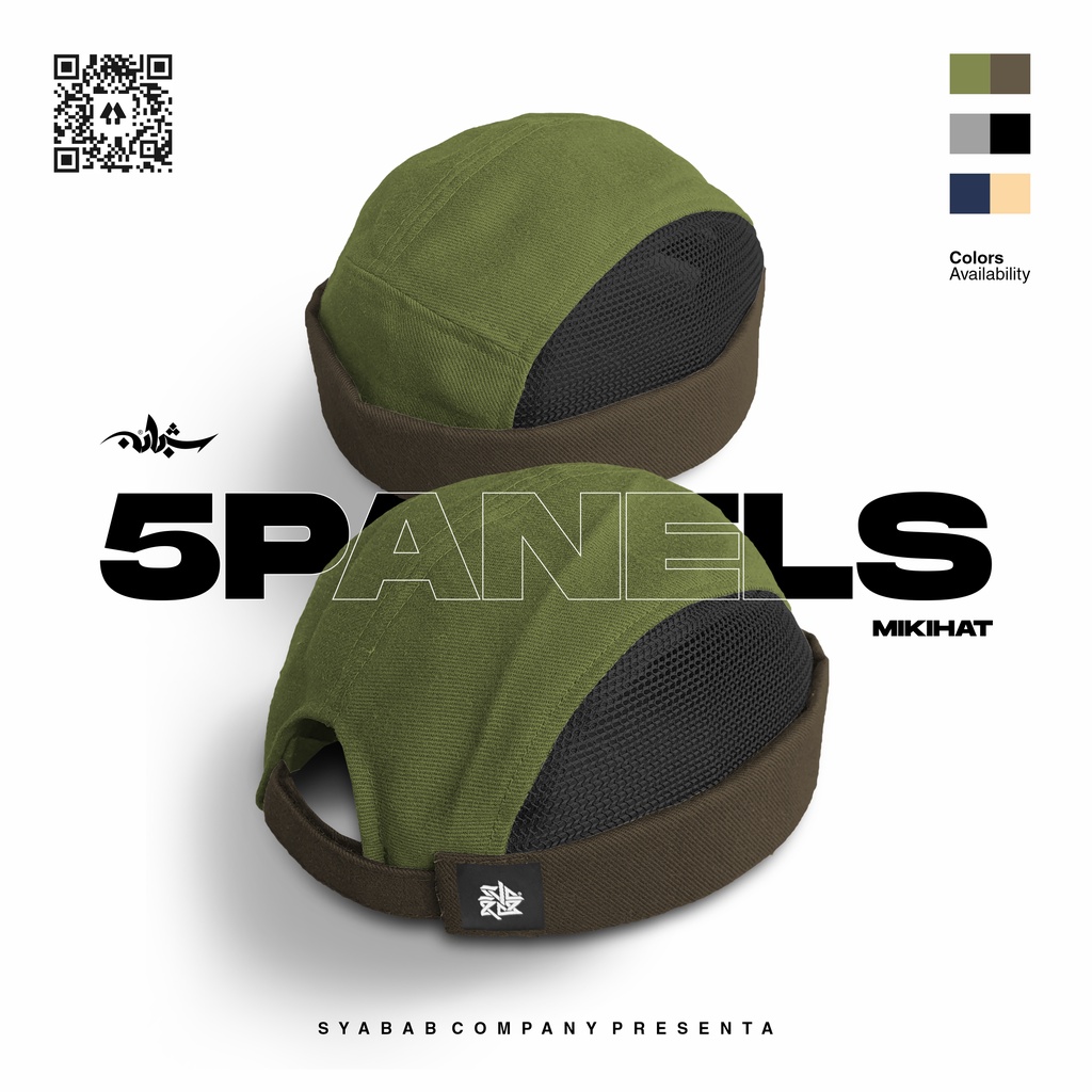 Miki Hat 5 Panel Peci Brimless Cap Premium Mikihat Kopiah Men | Shopee ...