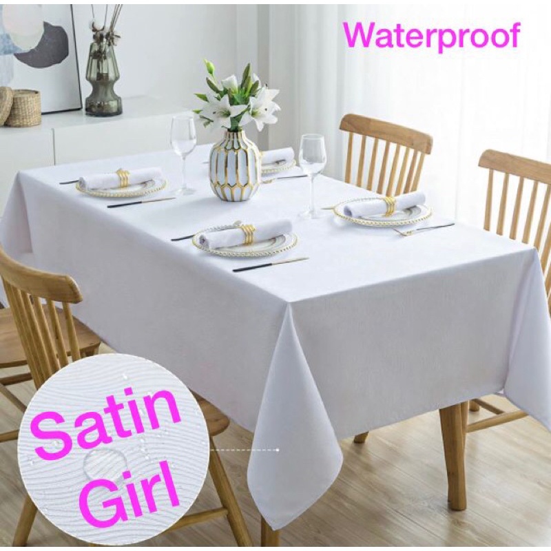 Table Cover waterproof (off white color) | Shopee Singapore