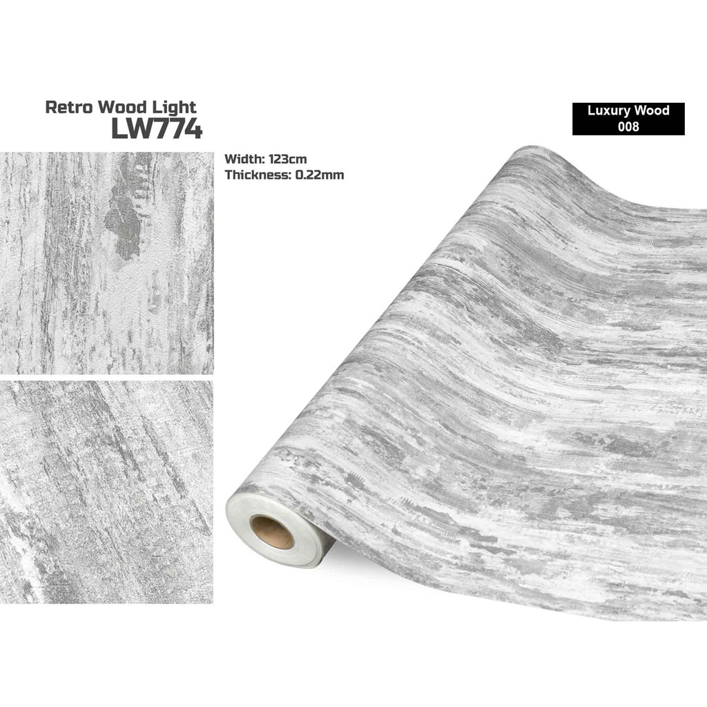 Infeel Korea Laminate Furniture Wrapping Wallpaper Sticker Luxury Wood ...