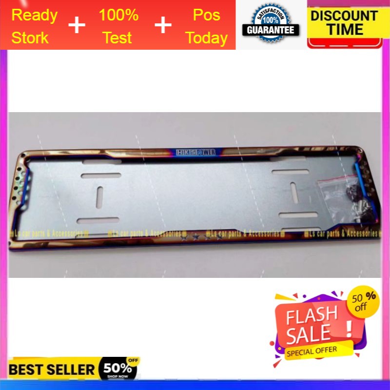 Number Plate Holder Frame Front Bumper Nomber Logo Emblem Hks Bride Nos ...