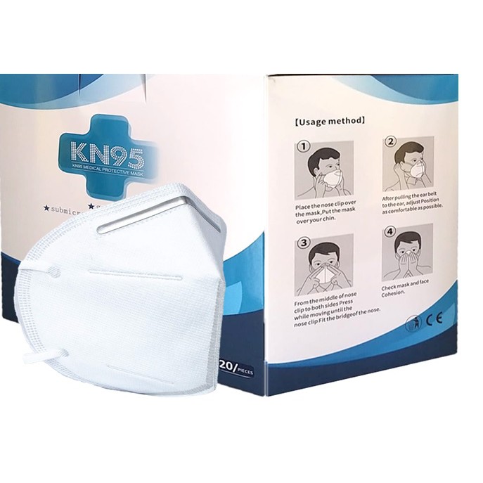 HIGH QUALITY KN95 FOLDED MASK 20PCS | Shopee Singapore