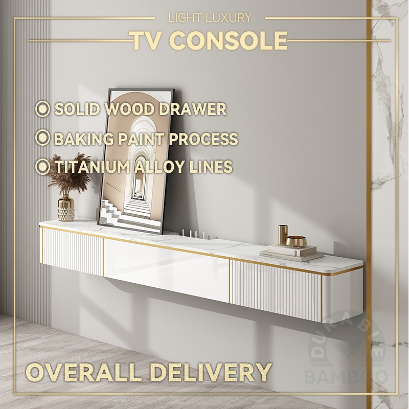 Modern Simple Tv Console Wall Mounted Tv Cabinet Light Luxury Tv ...