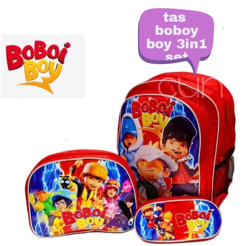 -BOBOIBOY- Boboiboy 3 IN 1 Children's Backpack BOBOIBOY Boys School Bag ...