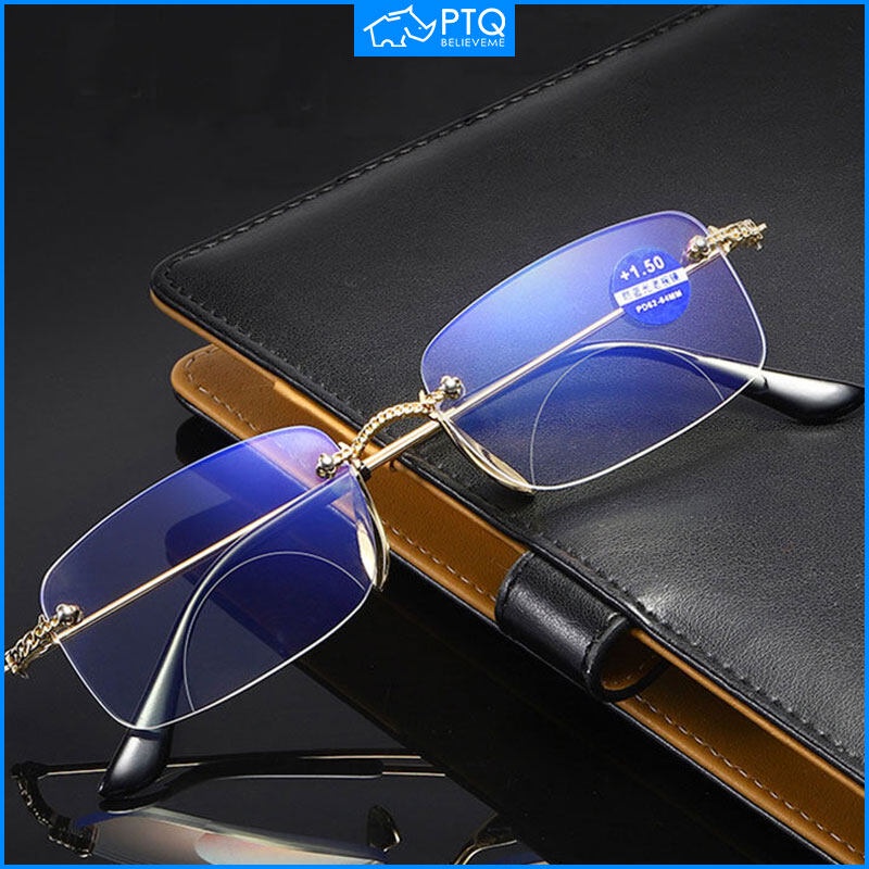 PTQ Anti-Blue Light Bifocal Reading Glasses Both Far and Near ...