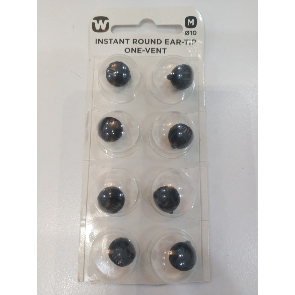 Instant Round Ear Tip One Vent M Dome behind-the-Ear hearing aid ...