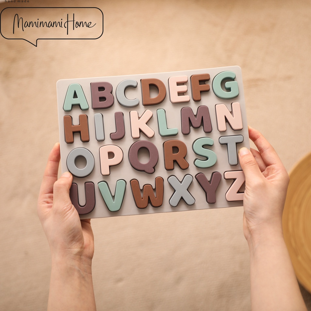 26 letters Silicone ABC Puzzle for kids Puzzles Silicone Toys Alphabet ...