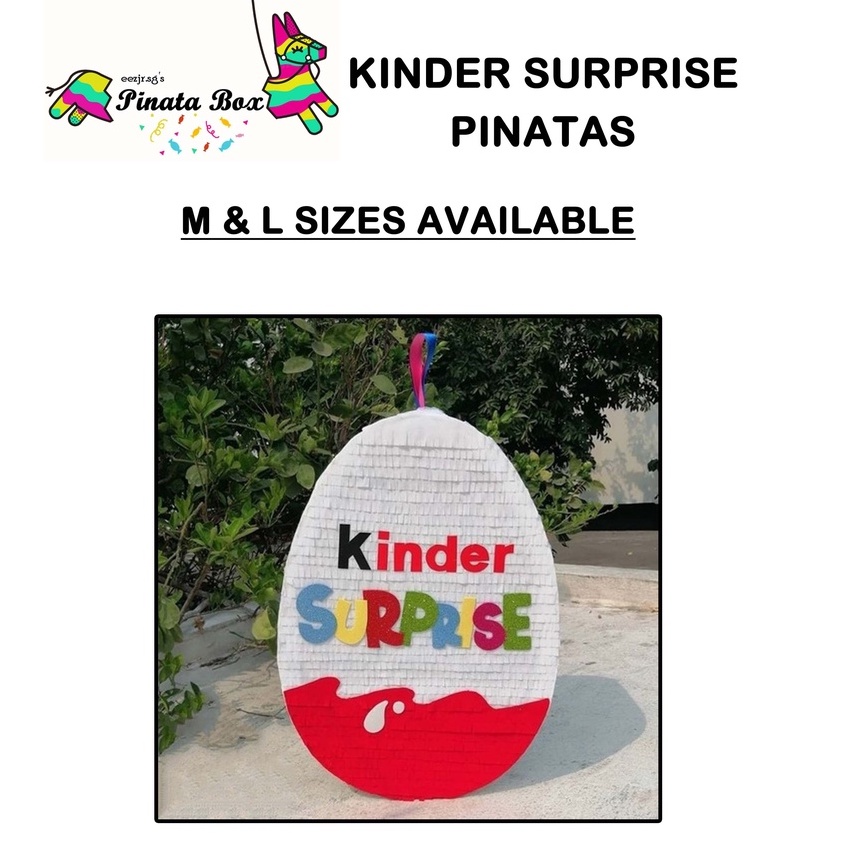 [SG HANDMADES SPECIALITIES] KINDER SURPRISE PINATA WITH FREE STICK FOR ...