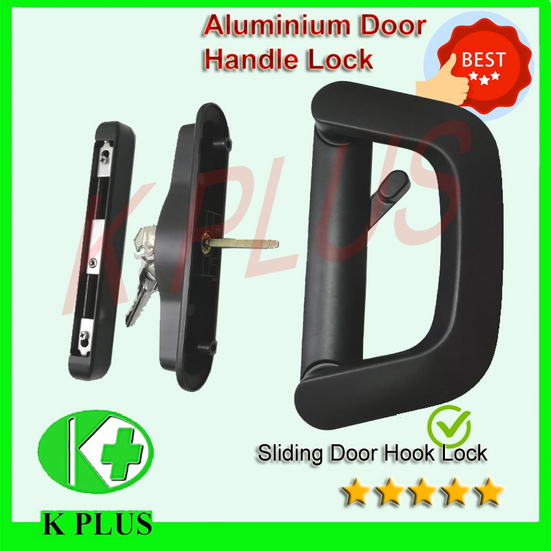 Aluminium Sliding door lock handle hook kunci gelongsor aluminium ...
