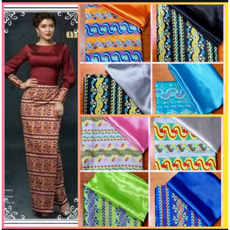 MYANMAR Traditional Po Longyi 3meter | Shopee Singapore