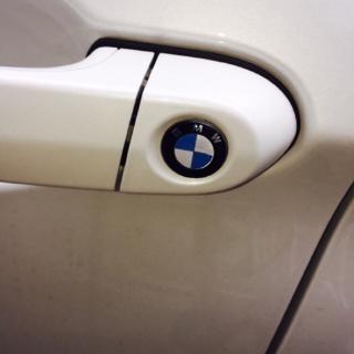 (spot) BMW BMW door keyhole logo sticker aluminum alloy m logo door ...