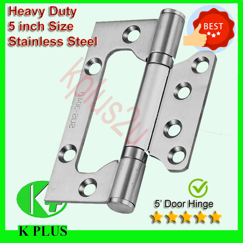 2PCS Door Hinge 5 inch Pintu Engsel 5 inci Door butterfly hinge 5inch ...