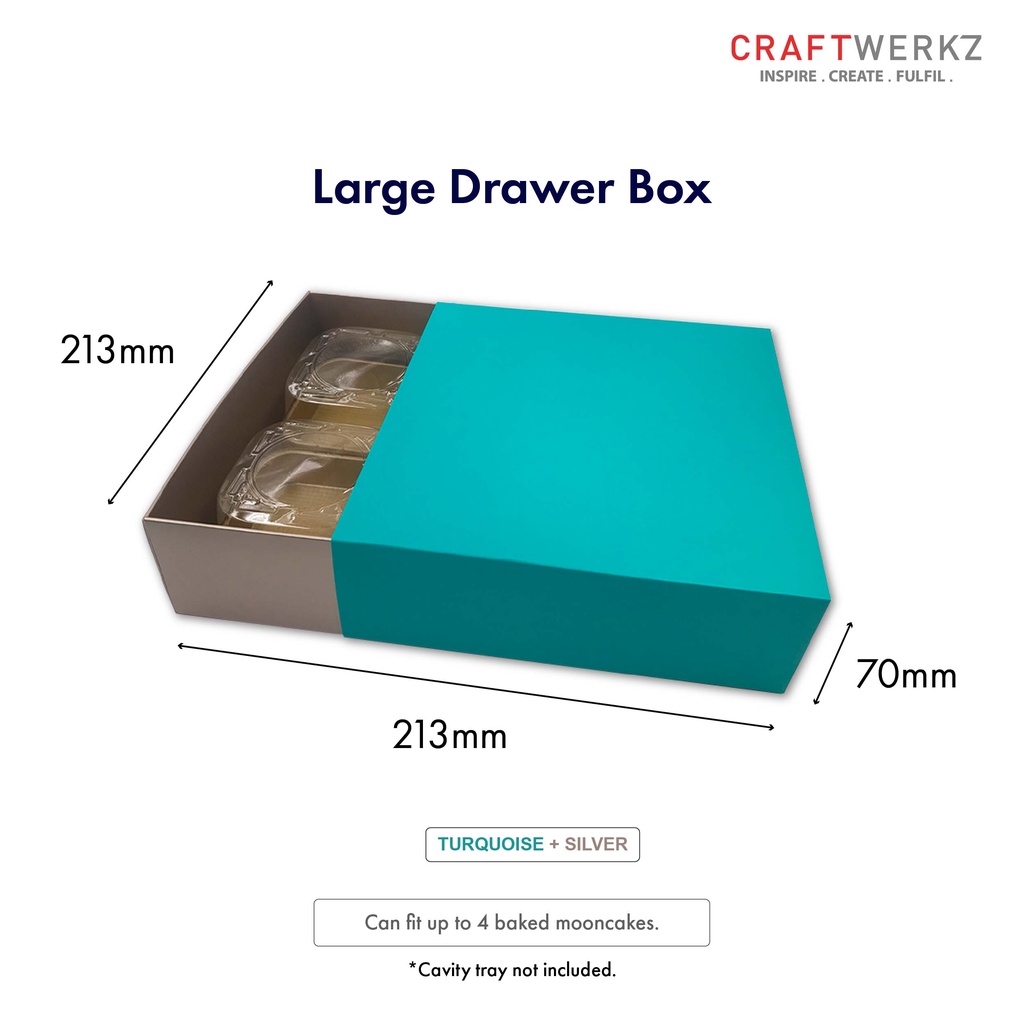 {1 Piece, Bundle of 5 & 10} LARGE Mooncake Drawer Boxes (SG Ready Stock ...