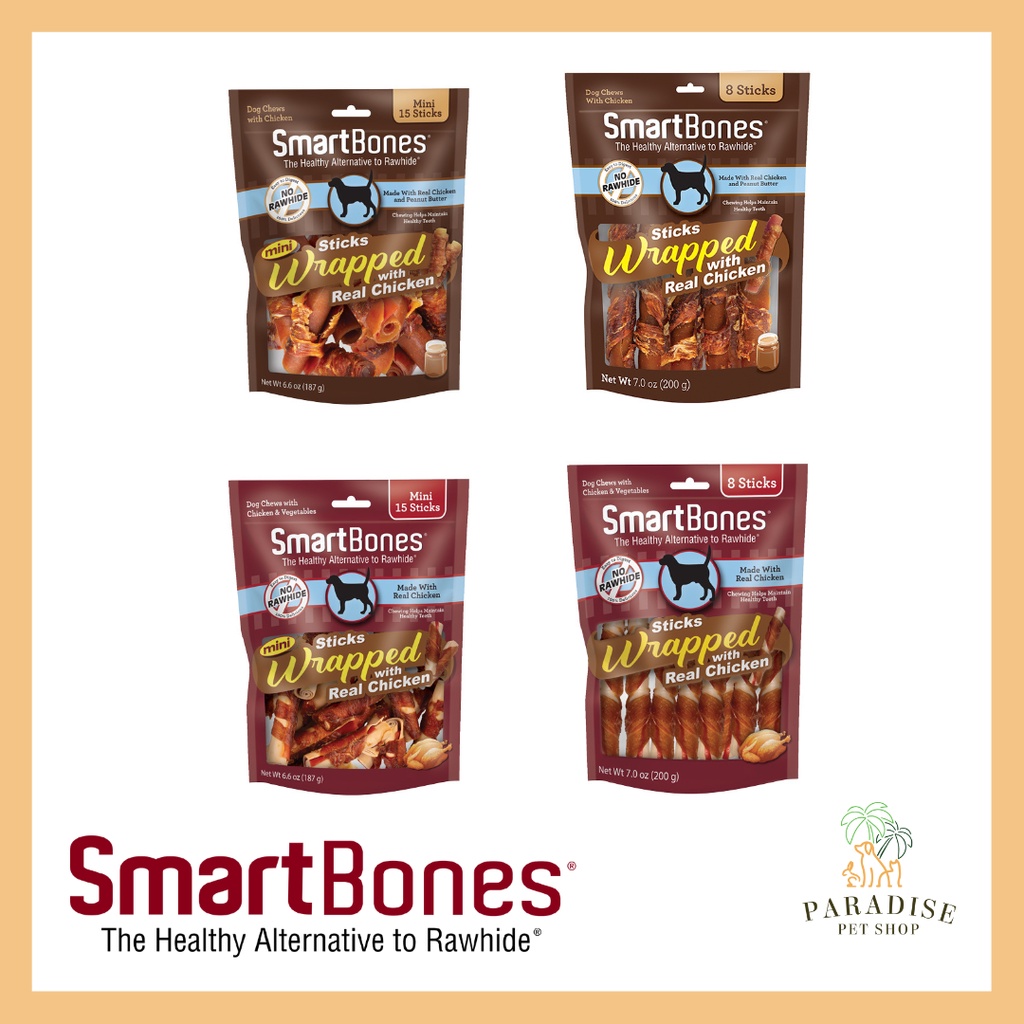 CLEARANCE: SmartBones Innovative Chews Chicken Wrapped Sticks (Mini ...