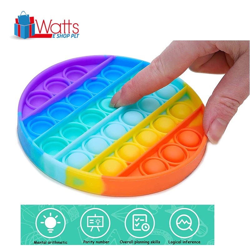 Pop It Fidget Popping Toy Set Squeeze Sensory Release Stress Reliever ...