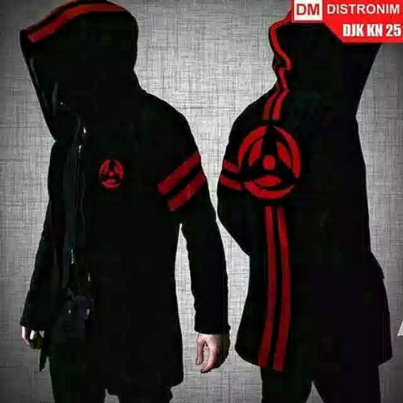 HOODIE SWEATER ROBE JACKET FOR MEN-WOMEN WIBU ANIME NARUTO SHARINGAN ...