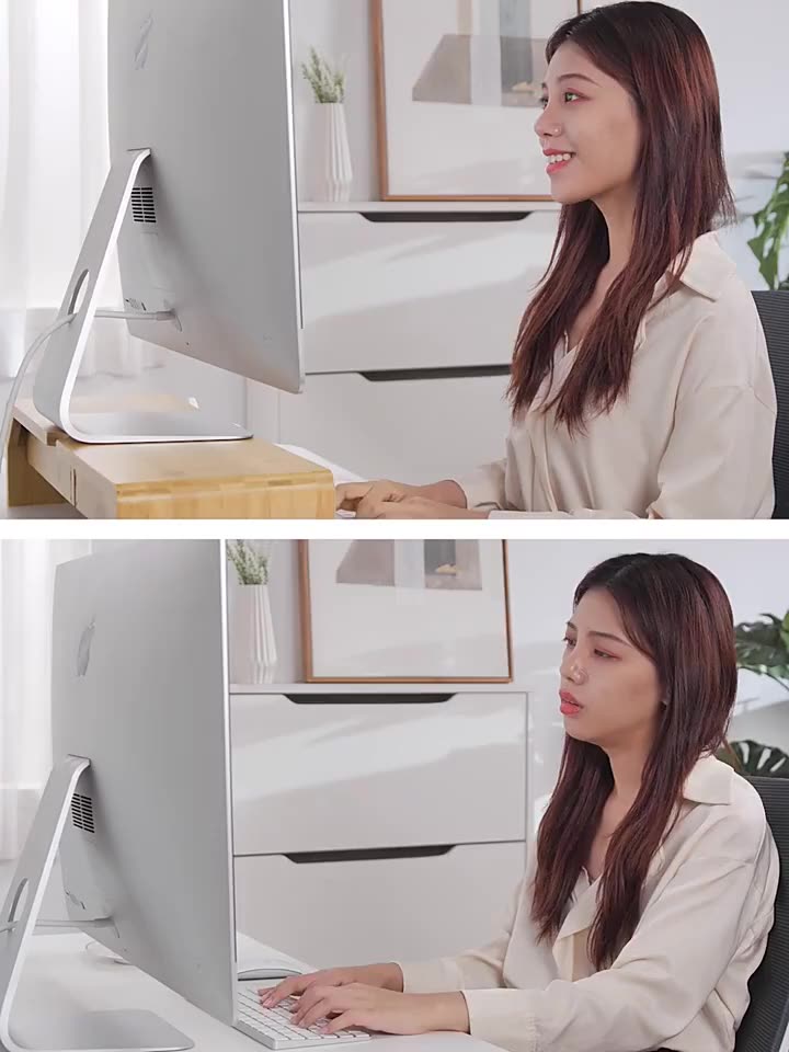 DF 4-IN-1 Sturdy PC Monitor Stand Rack Dual Tier Desk Stand With Drawer ...