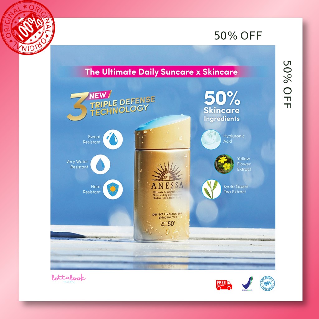New Anessa Perfect UV Sunscreen Skincare Milk (20 ml) | Shopee Singapore