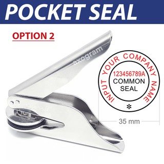 Common Seal Sticker | Red Embossing Sticker | Legal Certificate ...