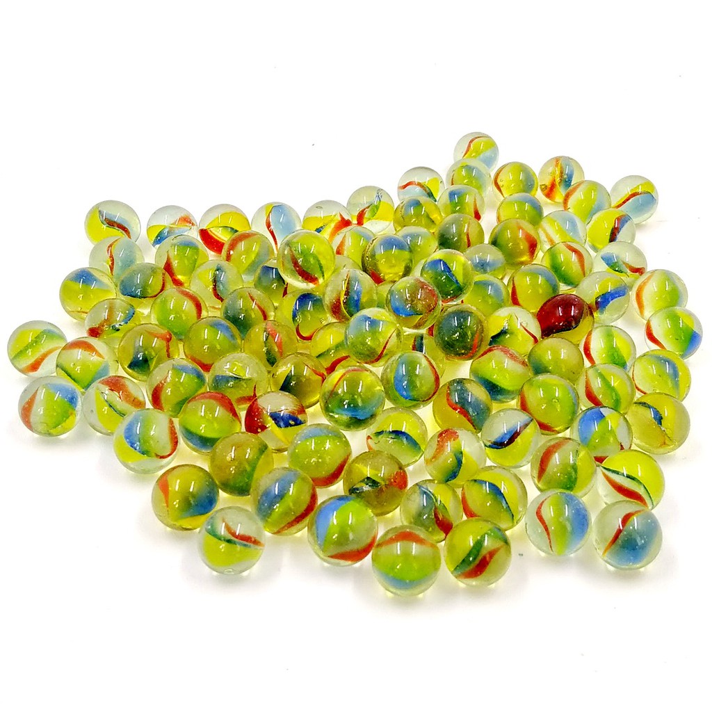 100 pcs Ordinary Mini Starfruit Marbles Old School Toys 90s Gundu Guli ...