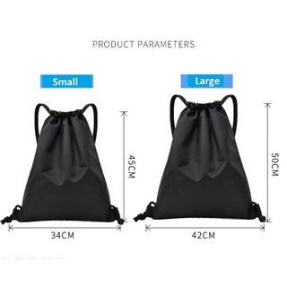 Waterproof Drawstring Bag Sports Backpack Haversack Travel Bags Shoe ...