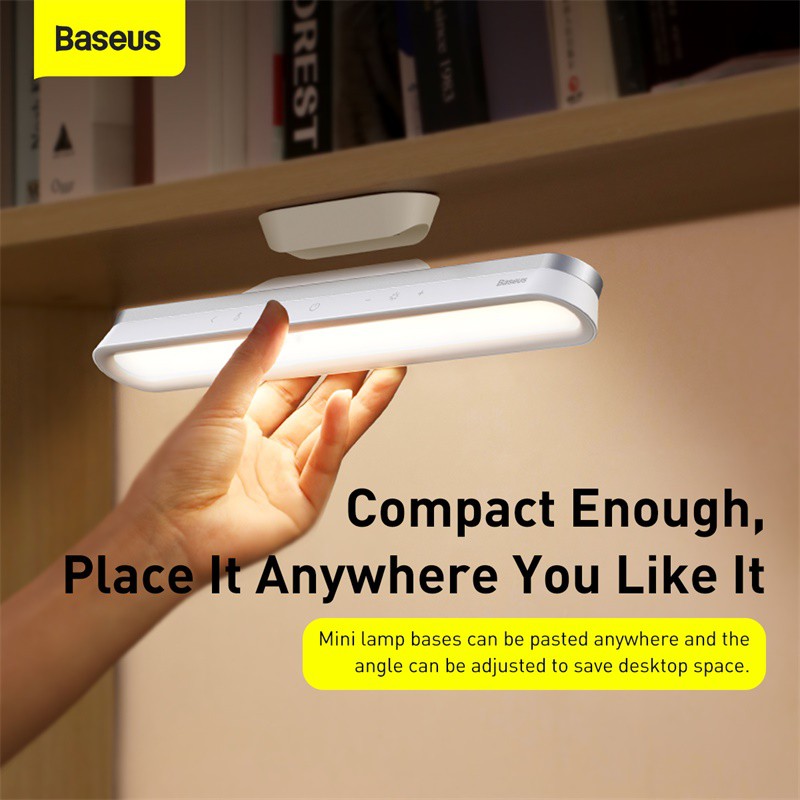 Baseus Hanging Magnetic LED Table Lamp Chargeable Stepless Dimming Desk ...