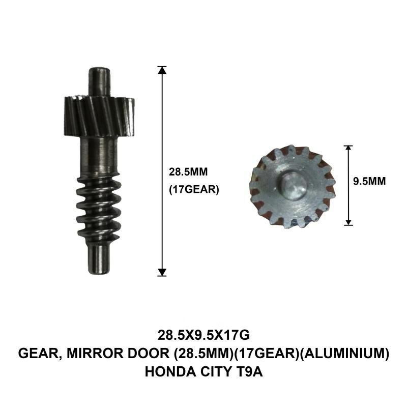 HONDA MODEL 10MM SIDE MIRROR GEAR WITH SHAFT ( ALUMINIUM TYPE ...