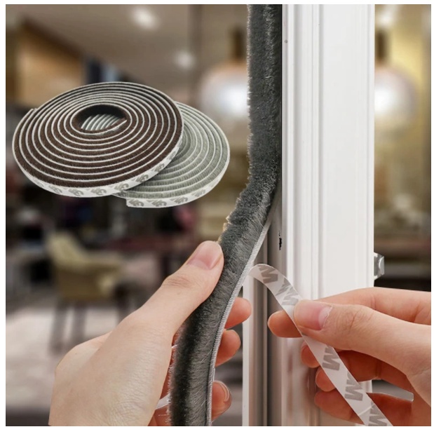 Window Sealing Strip 3Meters/5Meters Brush Strip Self Adhesive Door ...